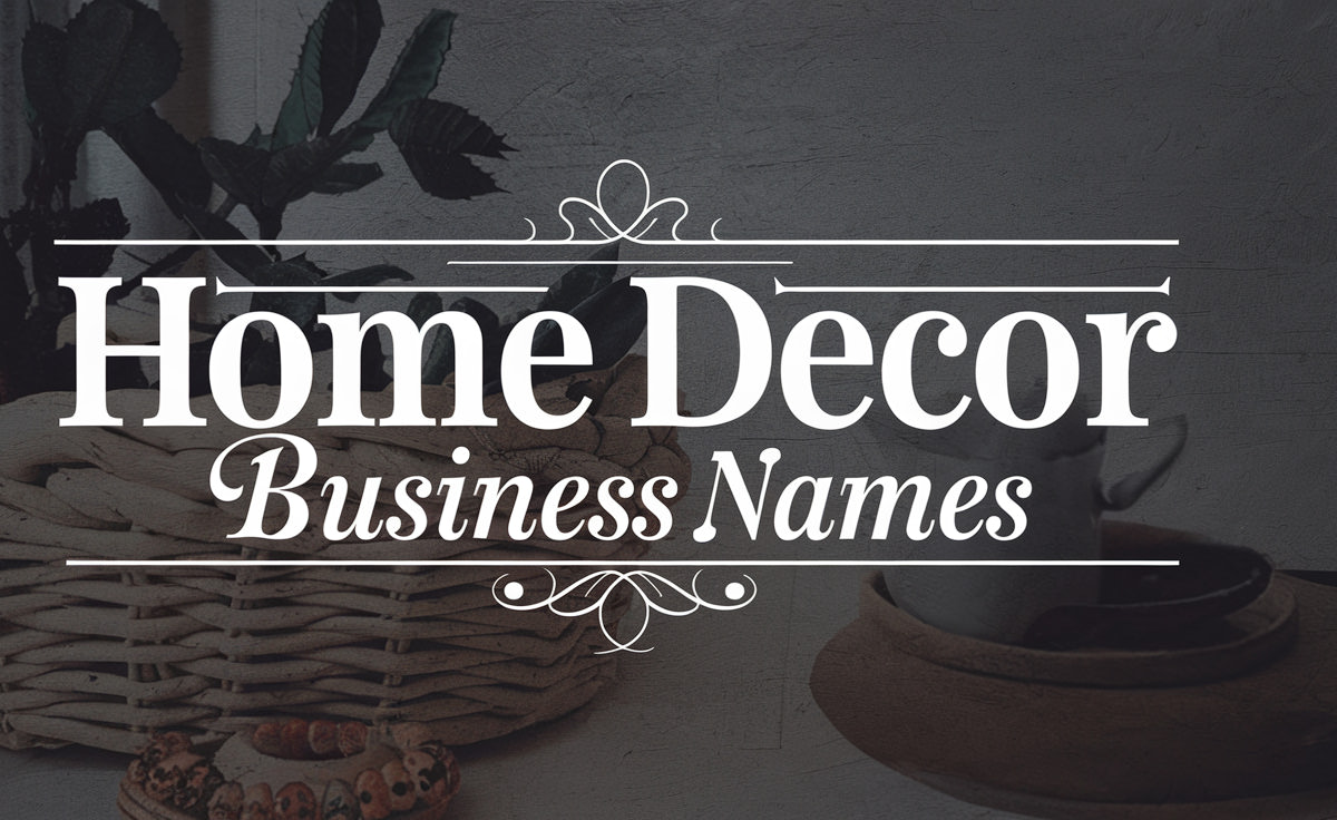 Home Decor Store Names