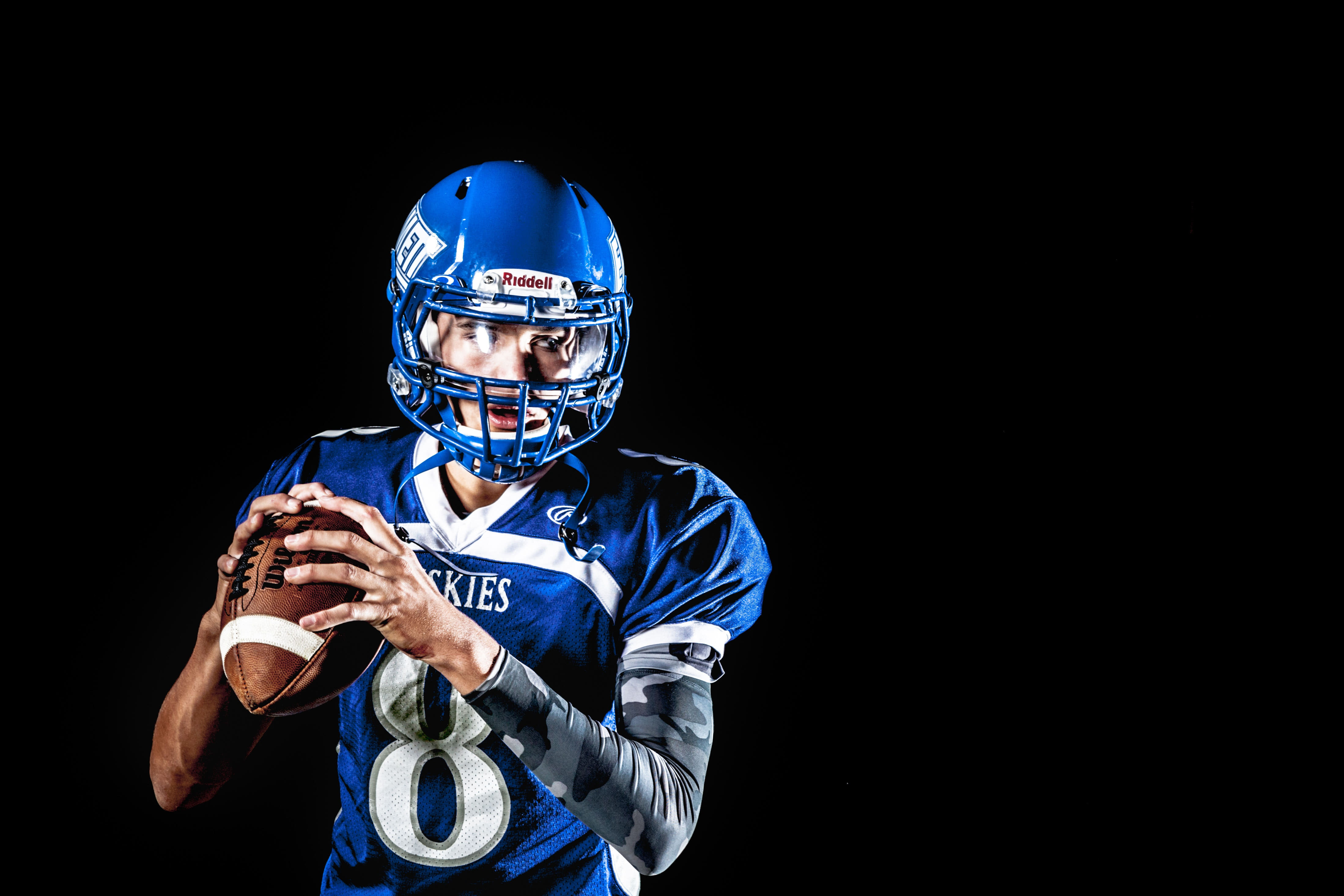 Blue High School Football Logos
