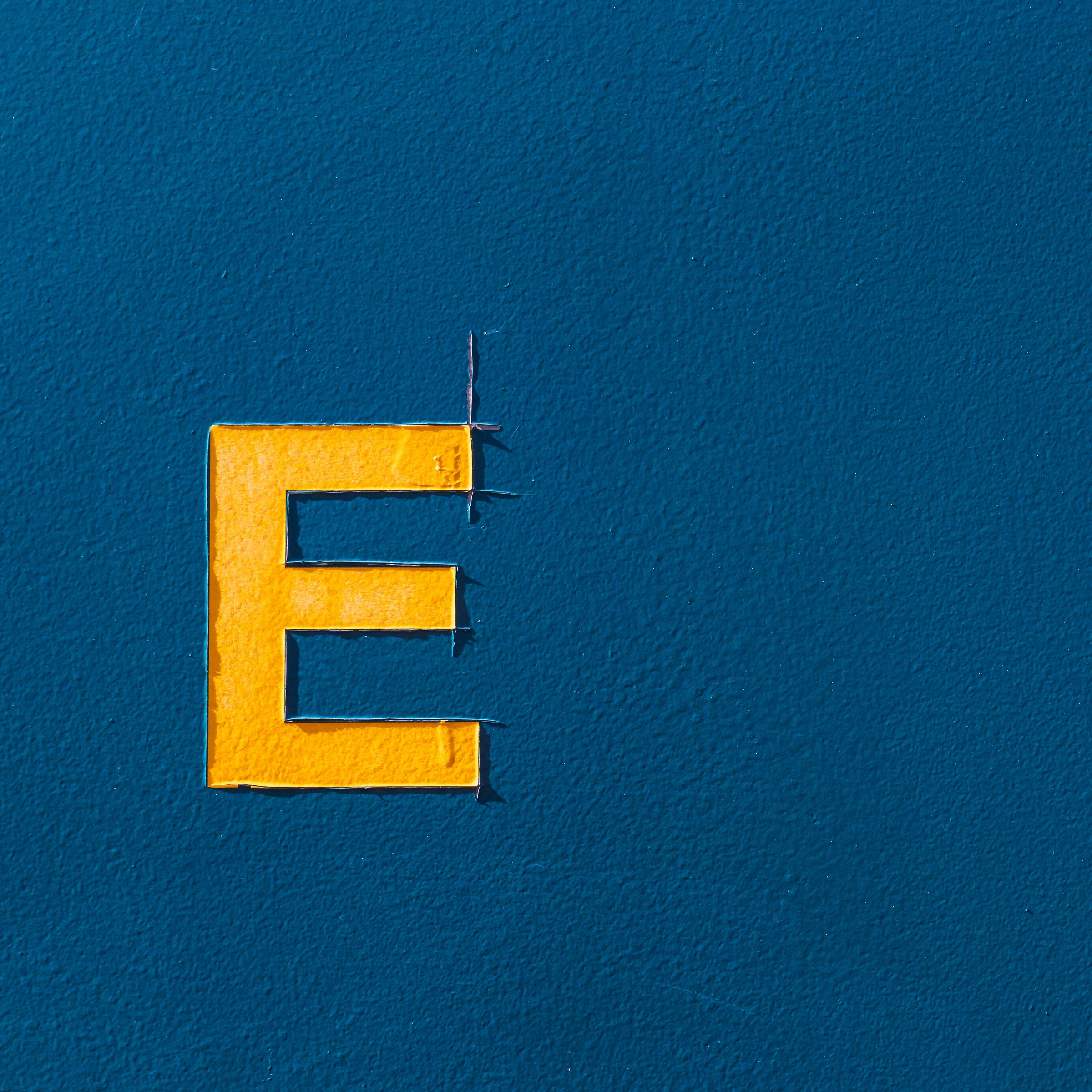 Blue Letter E Logo