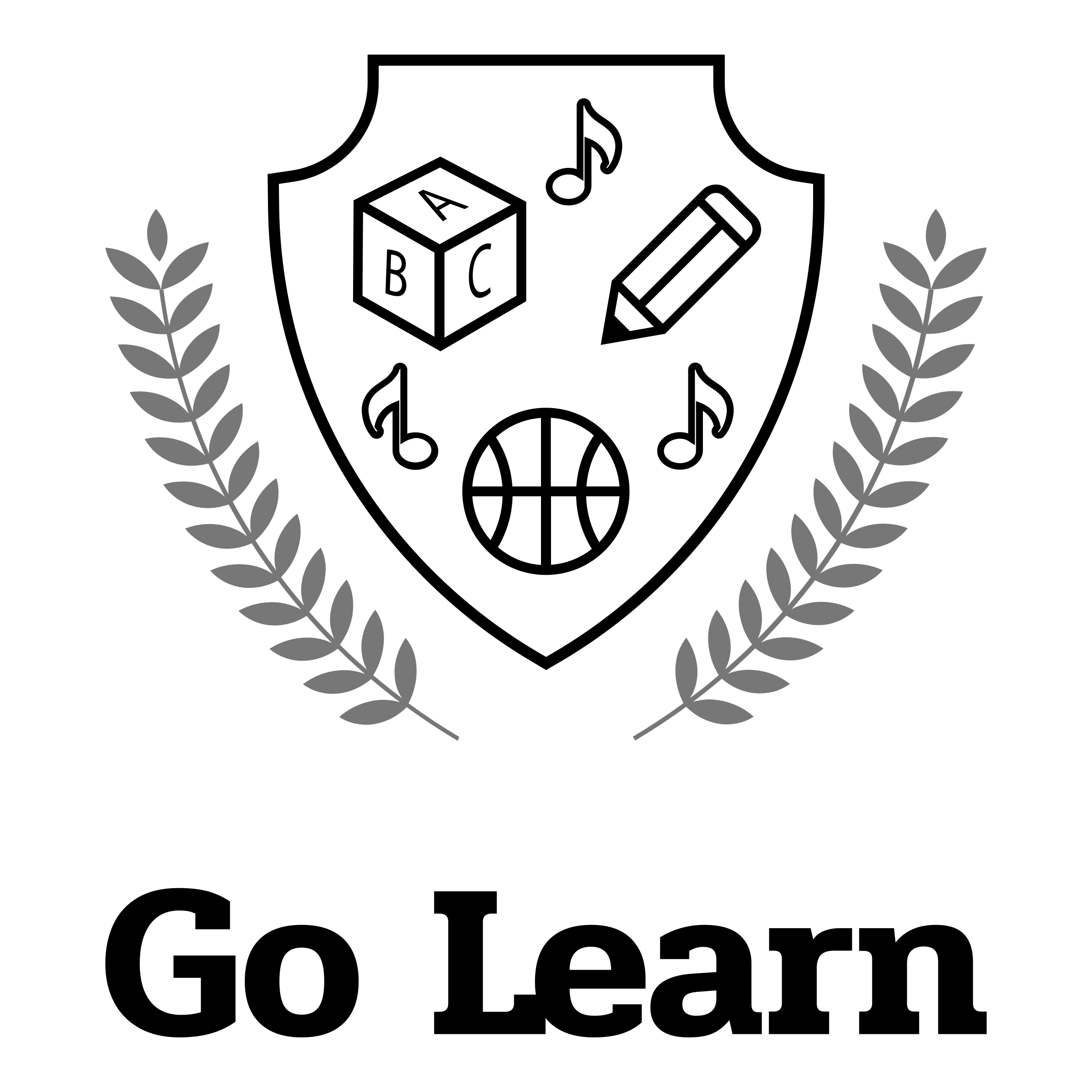 Education Logo Vector Black