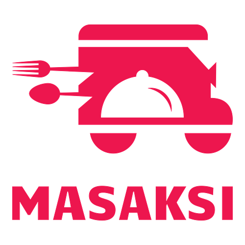 Masak Logo Professionele Chef Schets Vector Illustratie Glimlachende