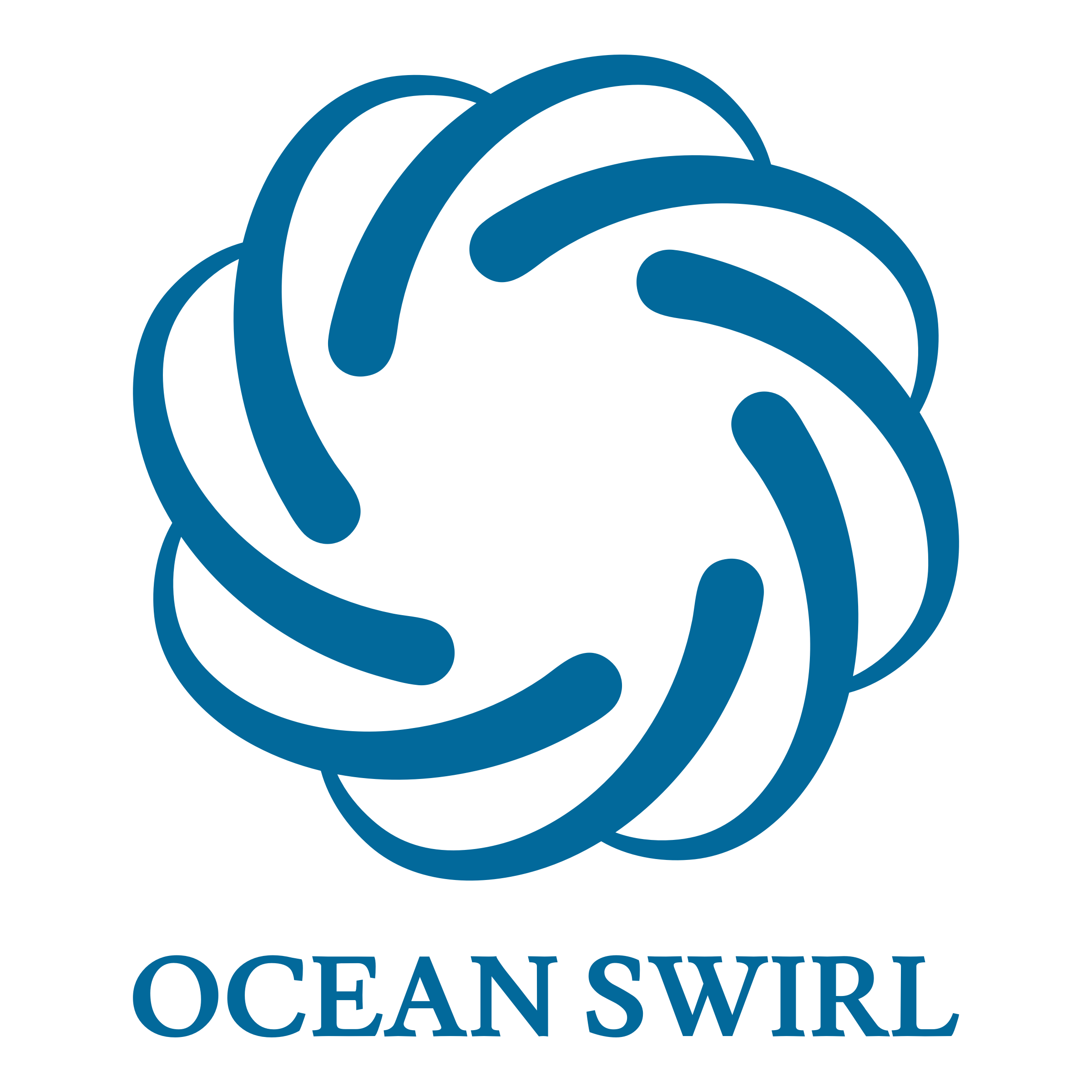 Blue Swirl Design Logo