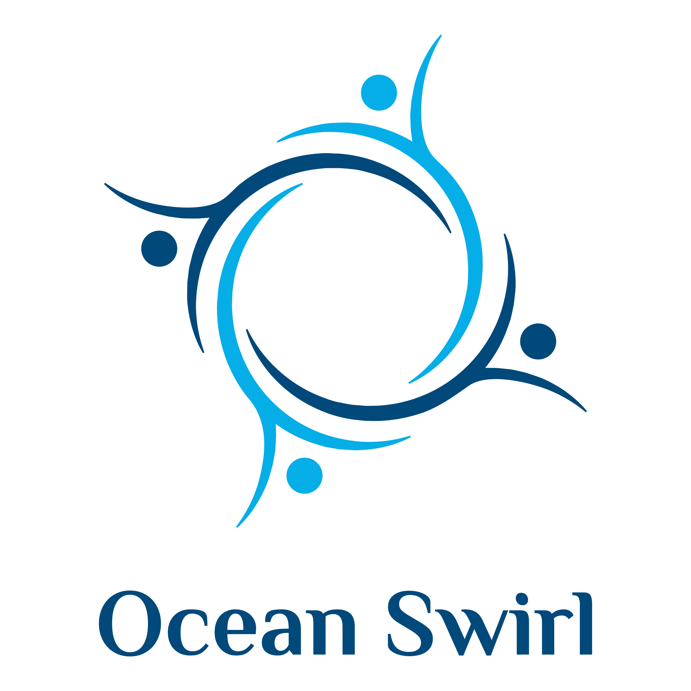 Blue Swirl Design Logo
