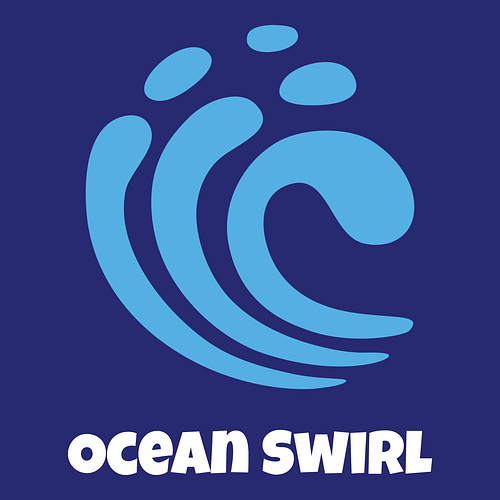 Blue Swirl Logos + Free Logo Maker