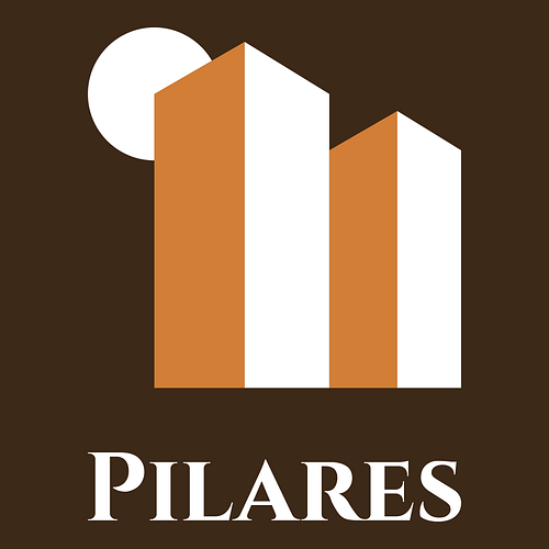 Logotipo De Suministro De Materiales De Construcción Modernos