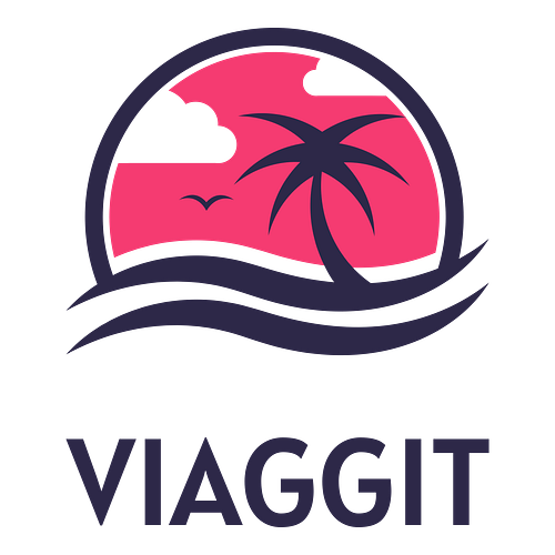 Logo Agenzia Di Viaggi Vettore Premium