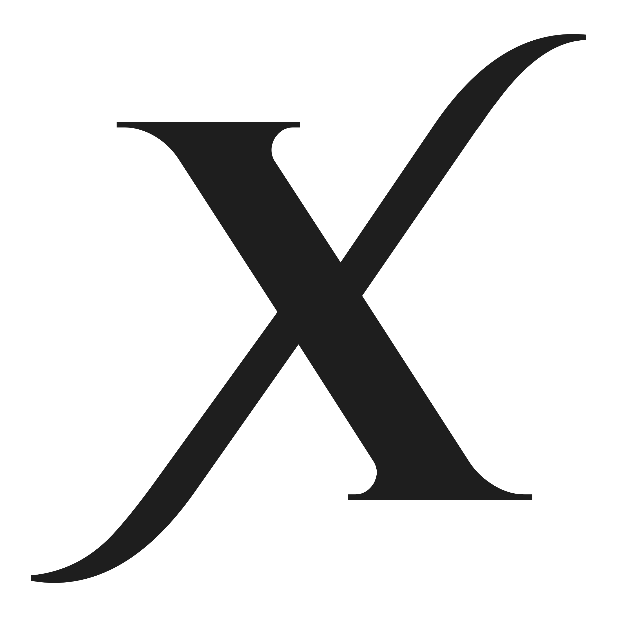 White Letter X